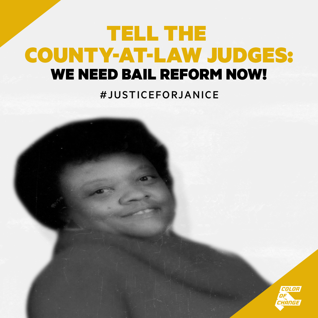 Tell Bexar County's Judges: End Money Bail | ColorOfChange.org